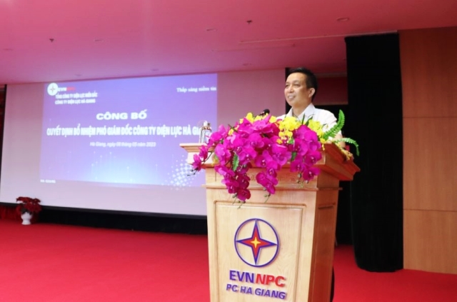 PC Hà Giang tổ chức công bố Quyết định bổ nhiệm Phó Giám đốc Công ty